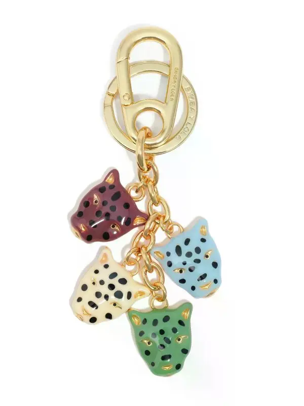 Bimba Y Lola Leopard-charm Keyring - Gold