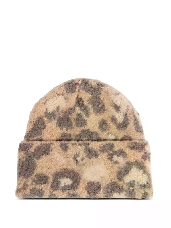 Bimba Y Lola Leopard Print Beanie