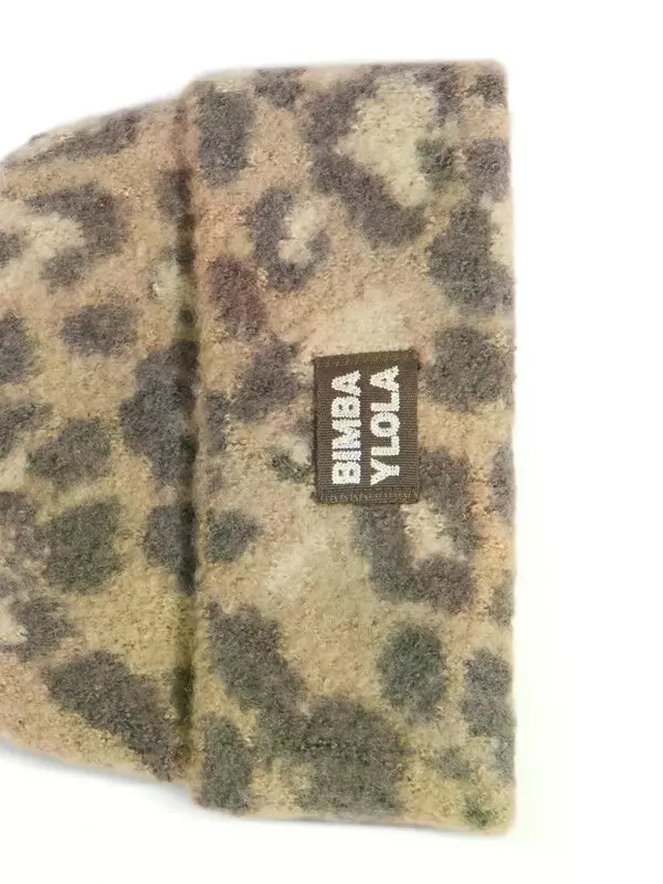 Bimba Y Lola Leopard Print Beanie