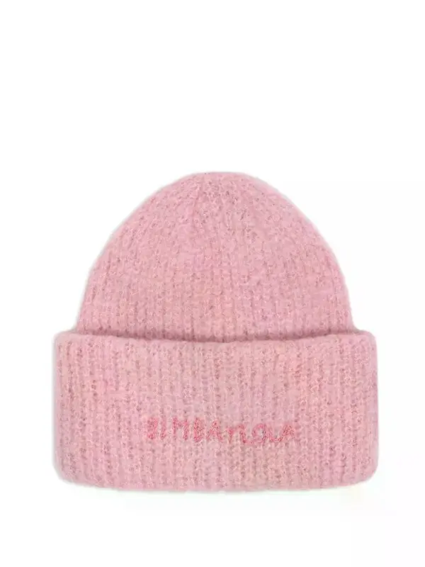 Bimba Y Lola Embroidered Beanie - Pink