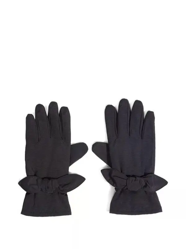 Bimba Y Lola Gloves With Bow Detail - Black