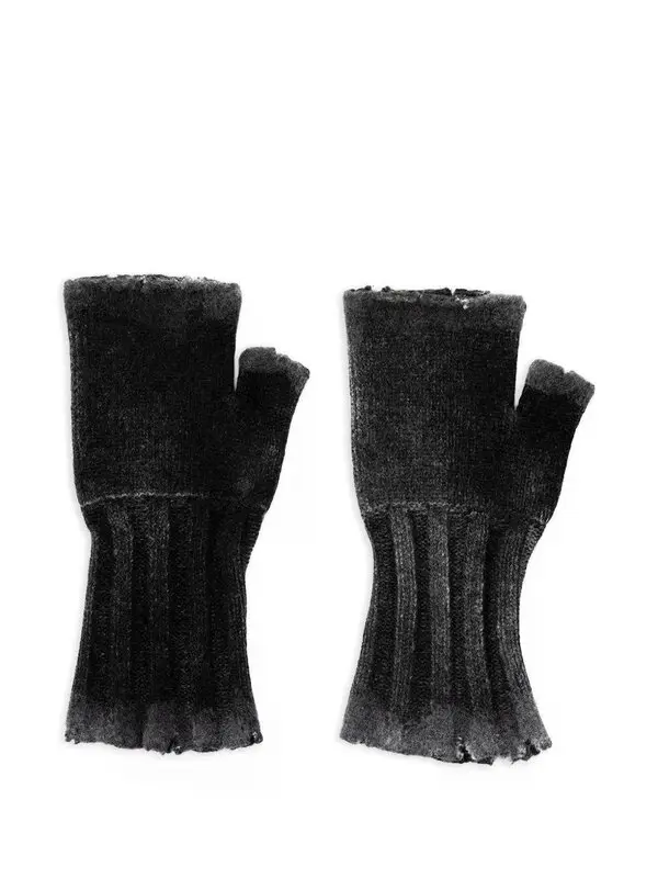 Avant Toi Fingerless Gloves - Grey