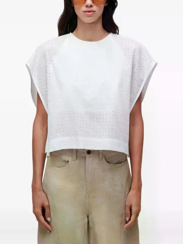 OSKLEN Eyelet-embroidered Top