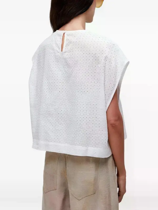 OSKLEN Eyelet-embroidered Top