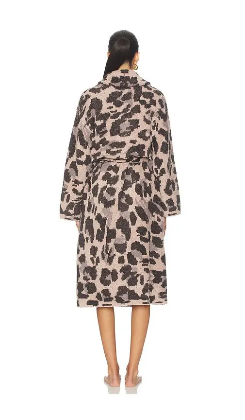 Barefoot Dreams Cozychic Exploded Leopard Robe In Blush