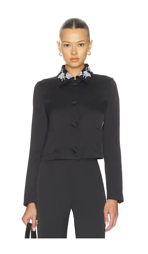 Ciao Lucia Arlene Embroidered Collar Jacket