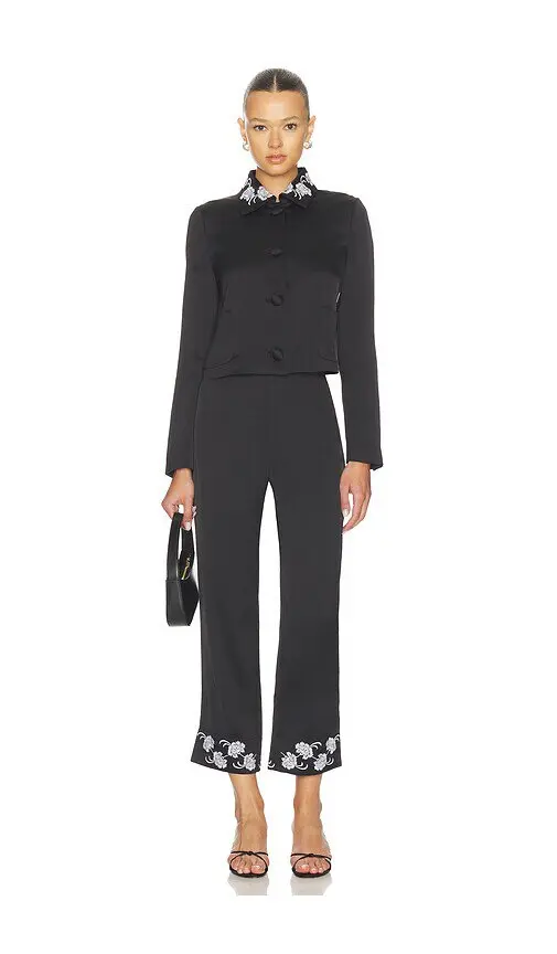 Ciao Lucia Arlene Embroidered Collar Jacket