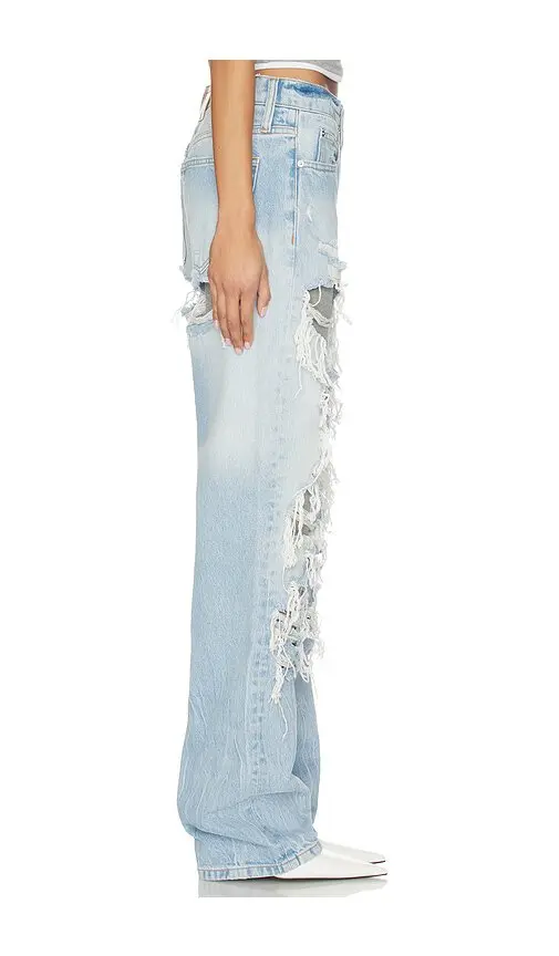 Alexander Wang Distressed Straight Jean