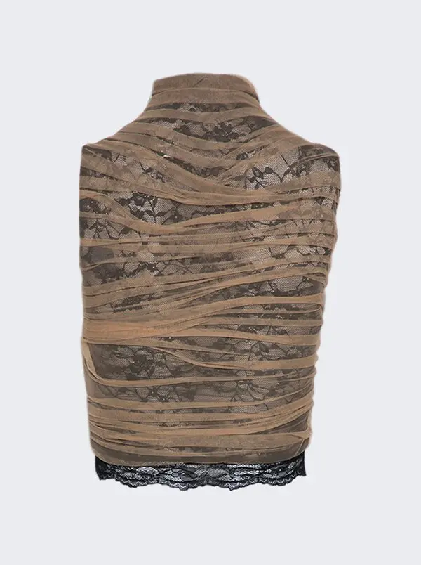 DI PETSA Temptation High Neck Top - Black
