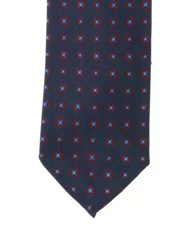 Cesare Attolini Patterned Standard Neck Tie - Blue