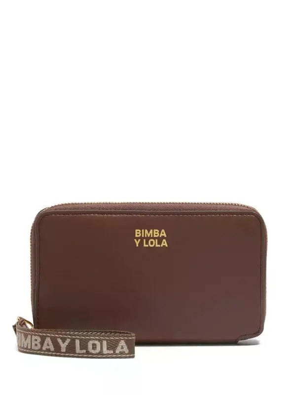 Bimba Y Lola Zip Strap Wallet - Brown