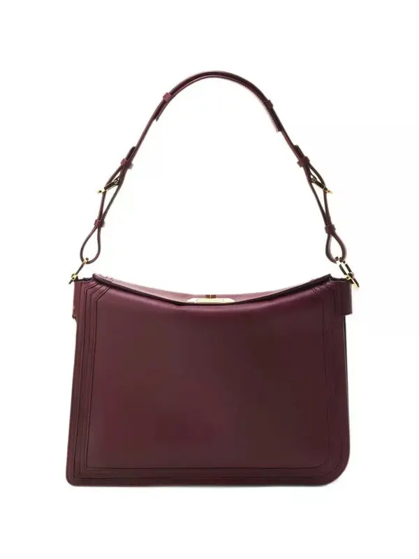 LANVIN Leather Shoulder Bag - Red