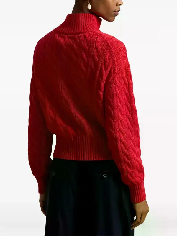 Polo Ralph Lauren Cable-knit Quarter-zip Sweater