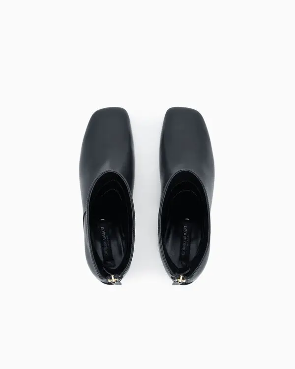 Giorgio Armani Patent-leather Ankle Boots