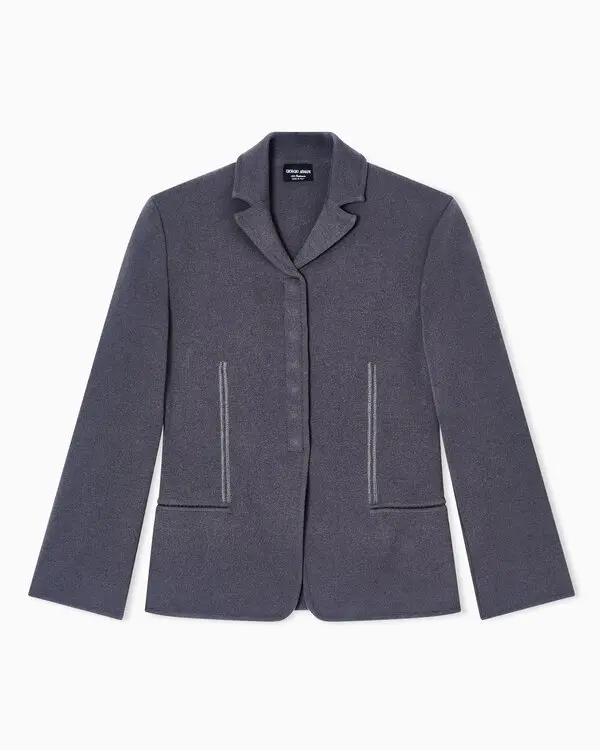 Giorgio Armani Cashmere Single-breasted Short Jacket
