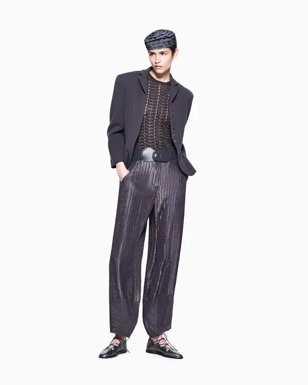 Giorgio Armani Cashmere Single-breasted Short Jacket