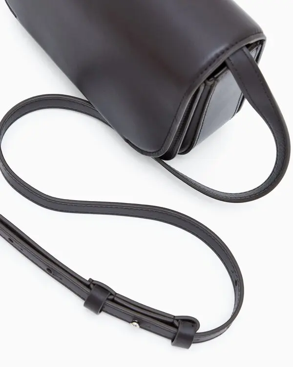 Giorgio Armani Small Leather Shoulder Bag - Brown