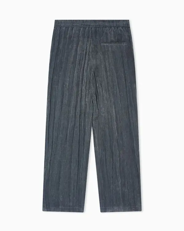 Giorgio Armani Flat-front Pleated Trousers