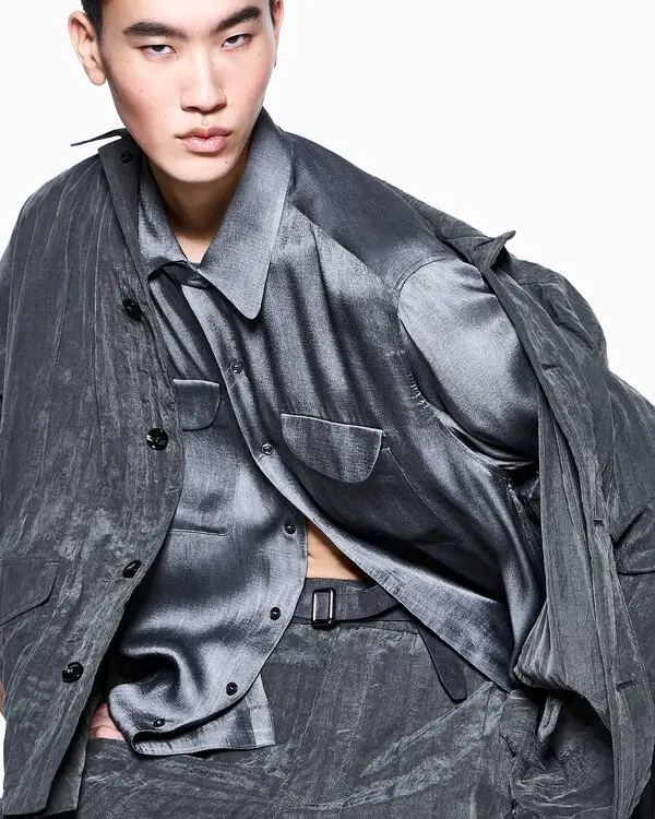 Giorgio Armani Flat-front Pleated Trousers