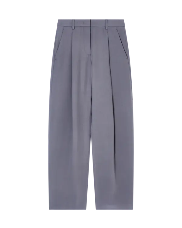 Giorgio Armani Single-pleat Washed Silk Crêpe Trousers - Grey