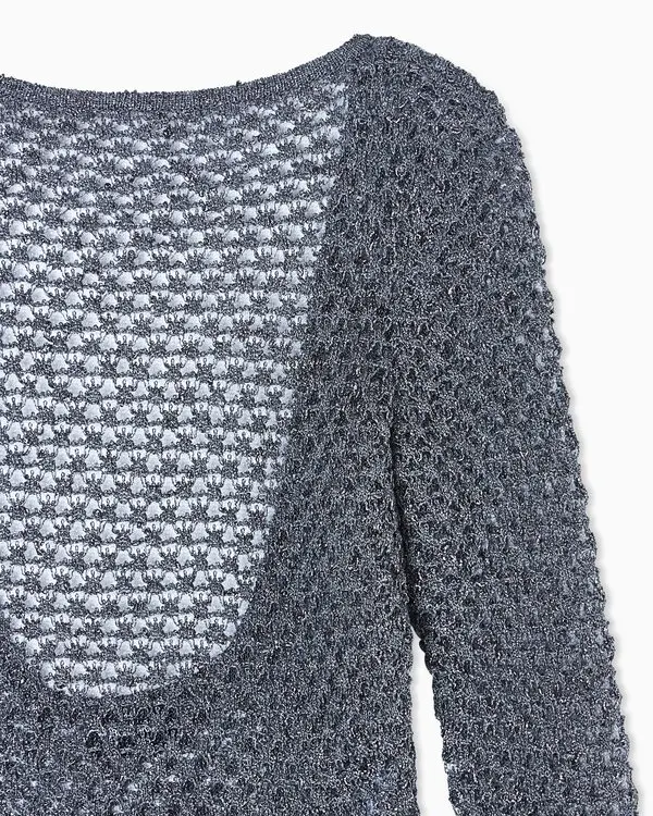 Giorgio Armani Viscose And Metallic Mesh Jumper
