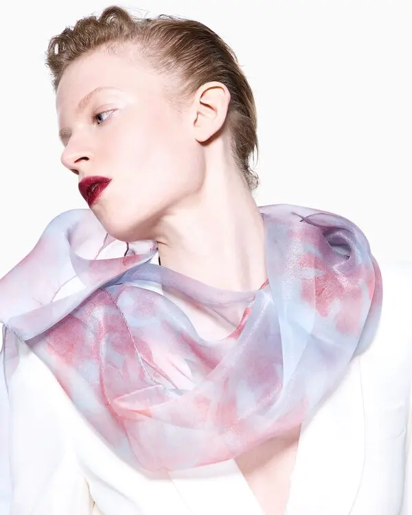 Giorgio Armani Printed Organza Stole