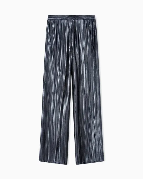 Giorgio Armani Wide Leg Pleated Trousers