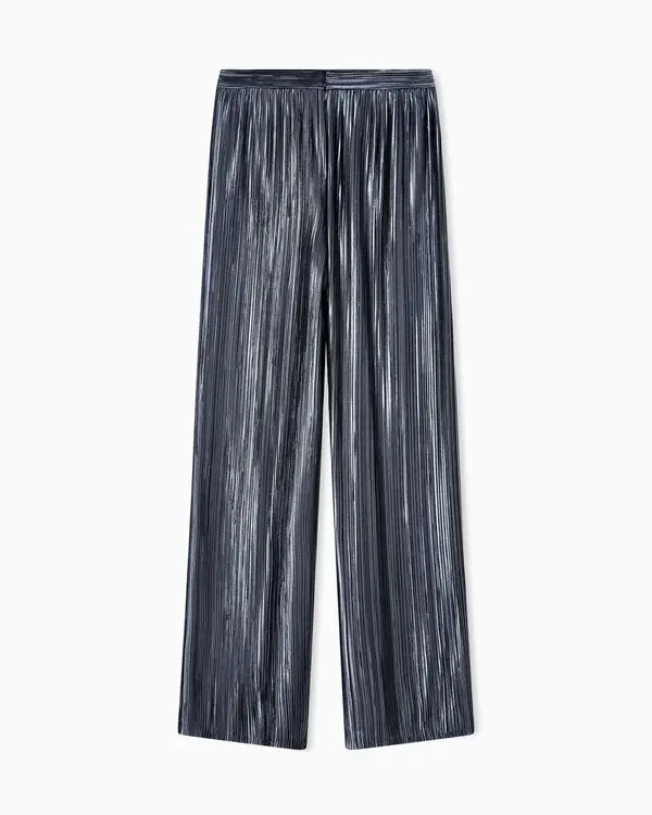 Giorgio Armani Wide Leg Pleated Trousers