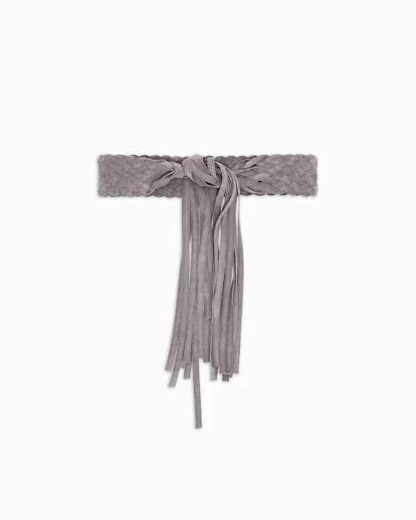 Giorgio Armani Woven Suede Belt