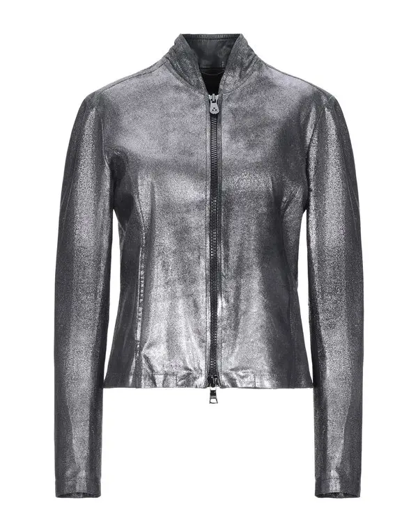 Peuterey Platinum Leather Jacket - Black