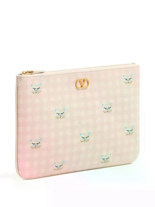 Valentino Garavani Le Chat De La Maison Clutch - Pink
