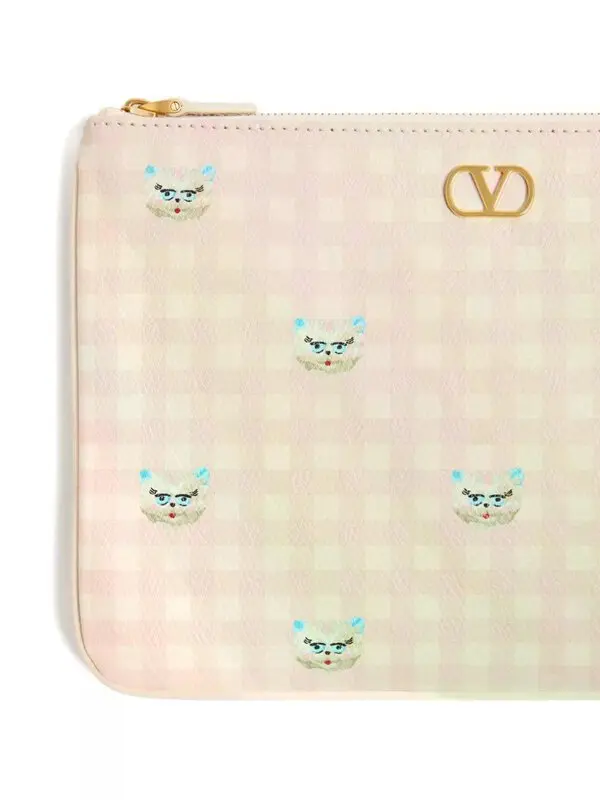 Valentino Garavani Le Chat De La Maison Clutch - Pink