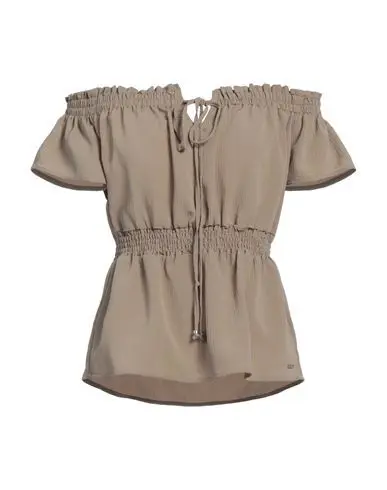 Guess Off-the-shoulder Gathered Top - Beige