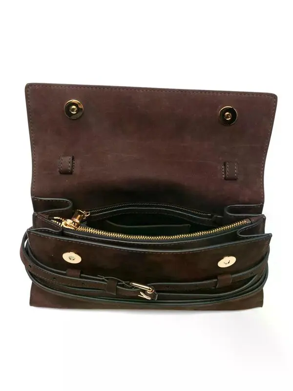 Moschino Buckle-detail Cross Body Bag - Brown