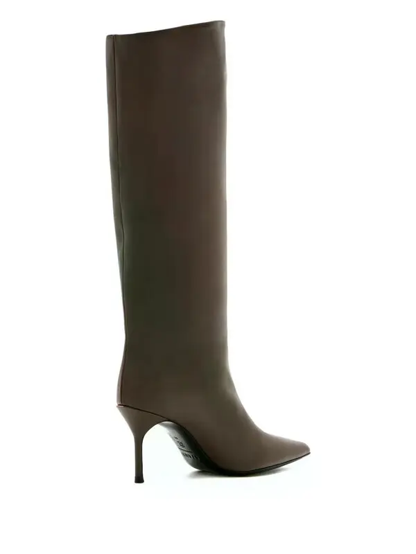 Staud 80mm Pointed-toe Leather Boots