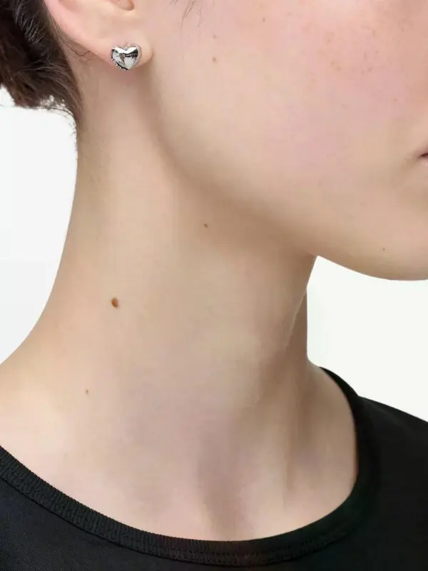 Marc Jacobs Heart Balloon Earrings - Silver