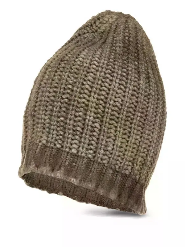 Avant Toi Knitted Beanie - Neutrals