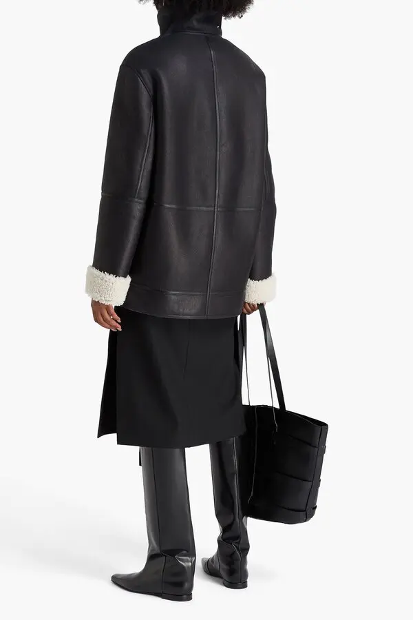 YVES SALOMON Shearling Jacket - Black
