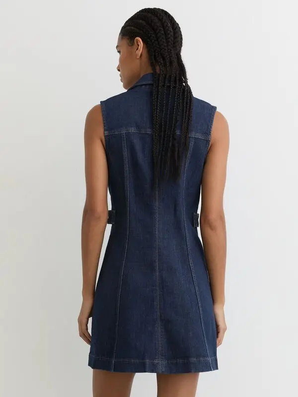 Paige Sleeveless Denim Mini Dress