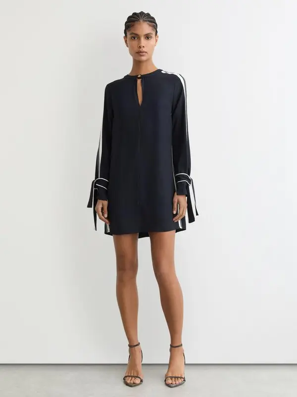 REISS Tammy Tie-cuff Shift Dress