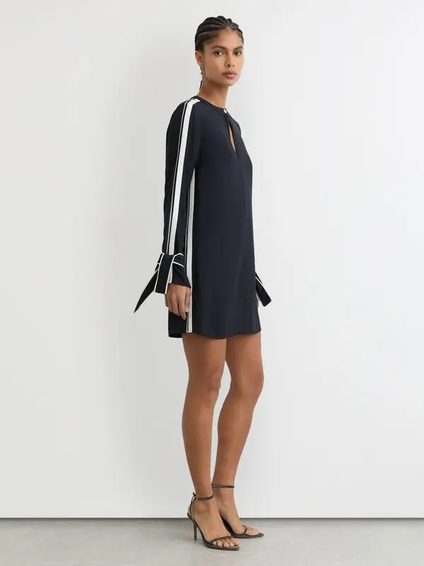 REISS Tammy Tie-cuff Shift Dress