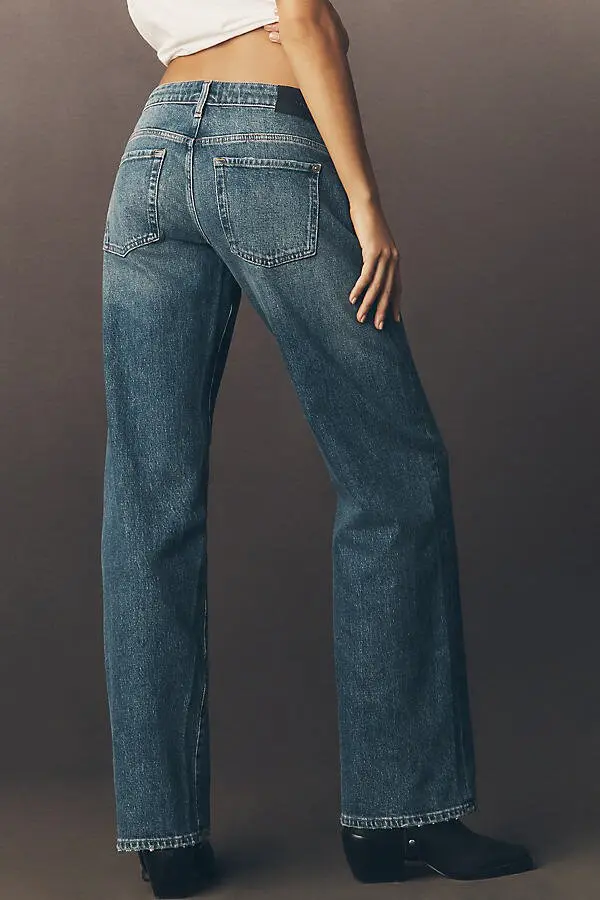 7 For All Mankind Low-rise Straight-leg Jeans