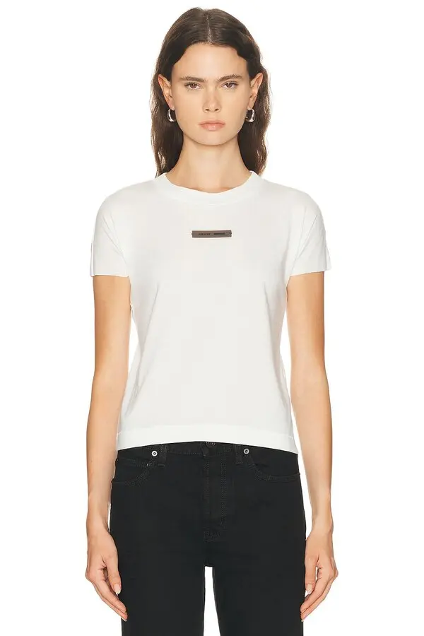 Fear Of God Essentials Cap-sleeve Tee - Cloud White