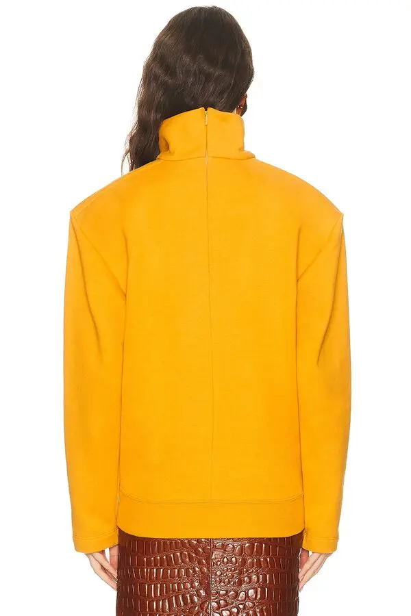 Saint Laurent Turtleneck Sweatshirt - Moutarde