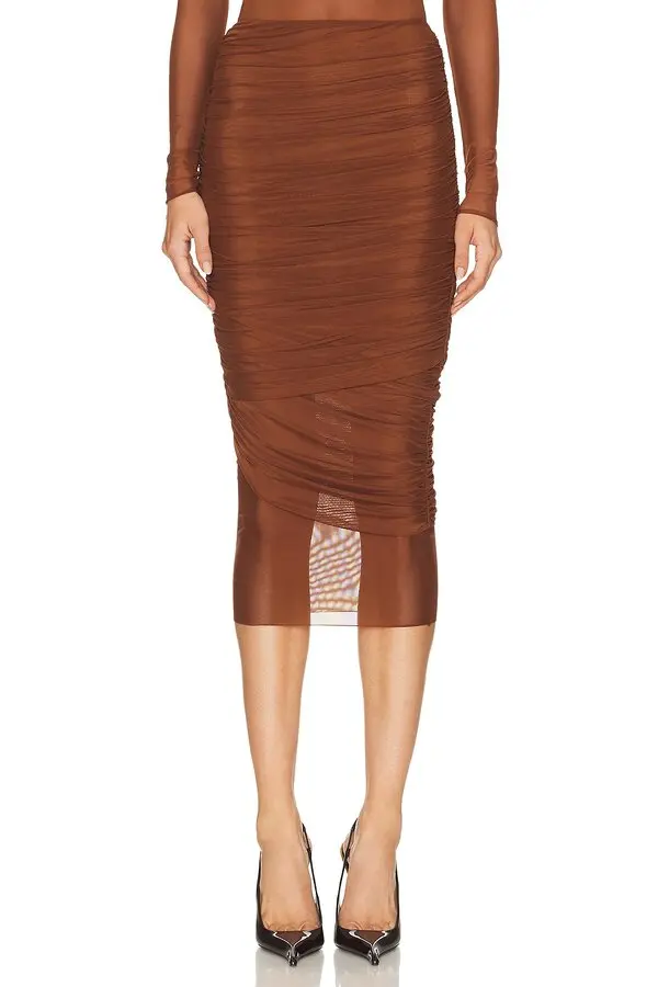SEROYA Thessa Skirt - Burnt Toffee