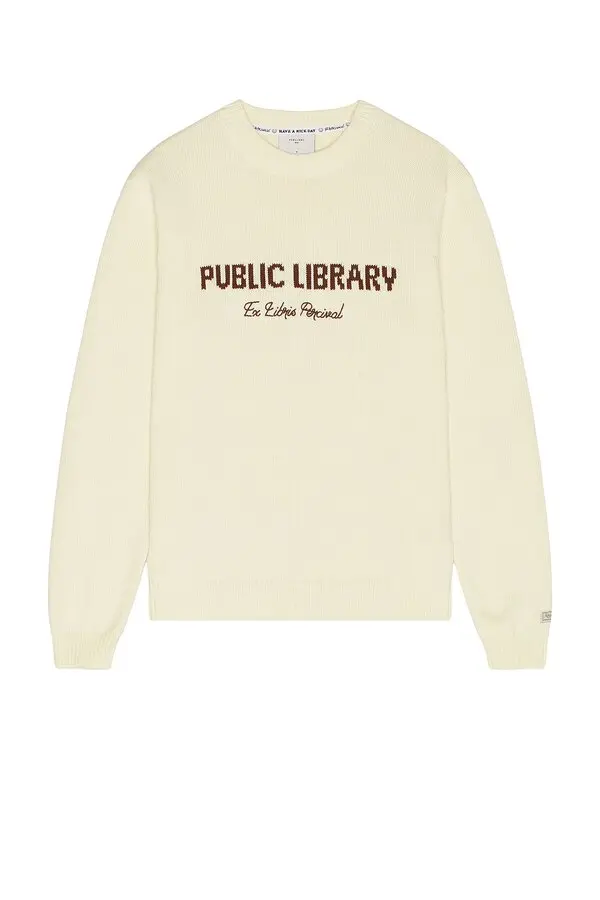 PERCIVAL Public Library Knitted Crew Jumper