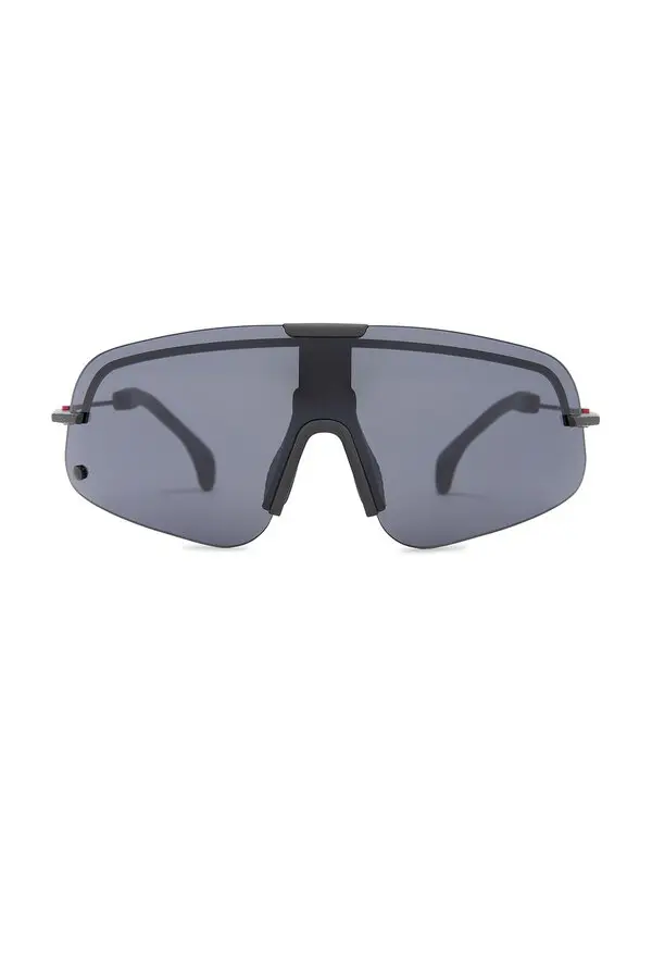DISTRICT VISION X Massimo Osti Studio Aiko Ti Sunglasses - Graphite,d+ Onyx Mirror