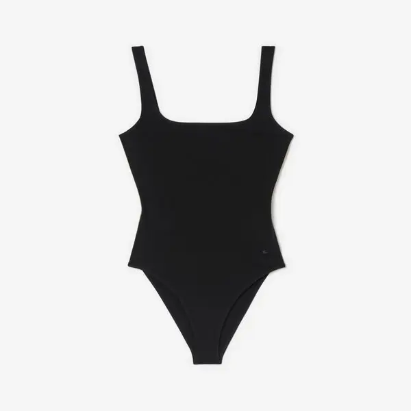 Burberry Check Trim Swimsuit - Black