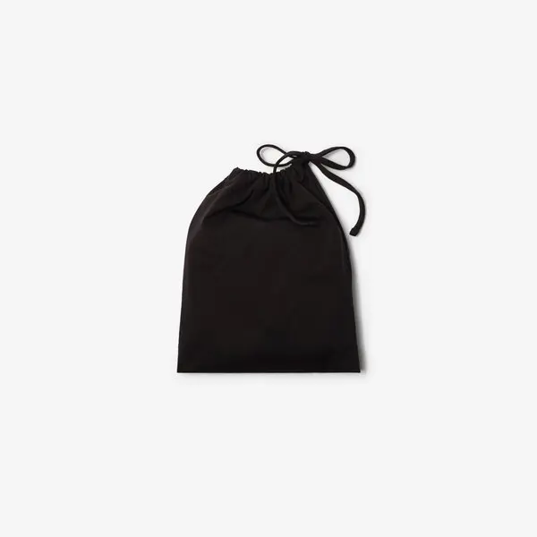 Burberry Stretch Nylon One Piece With Equestrian Knight Design And Check Trims - Black