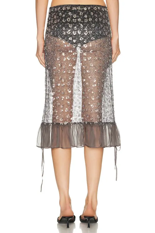 SIEDRES Rosalie Metallic Skirt